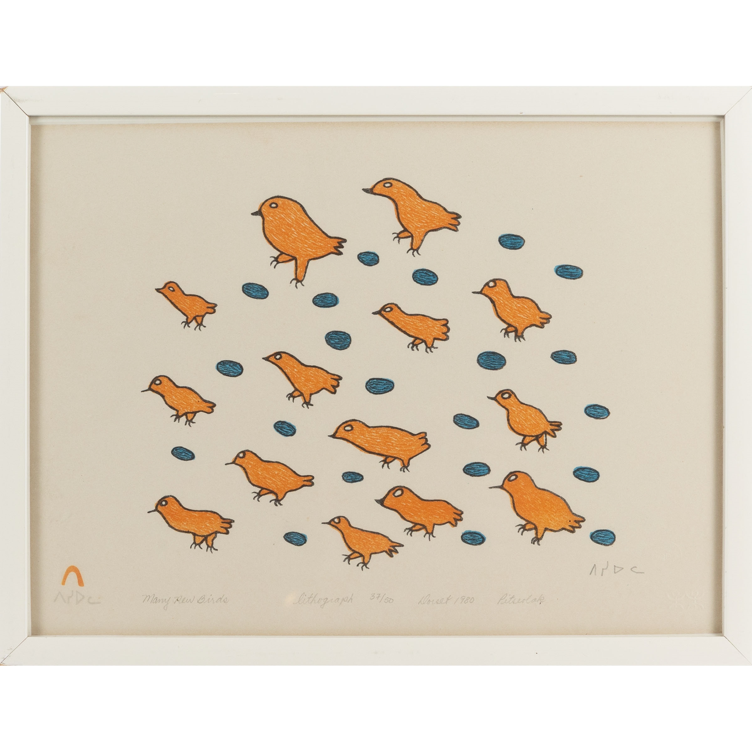 Pitseolak Ashoona | MANY NEW BIRDS (1980) | MutualArt