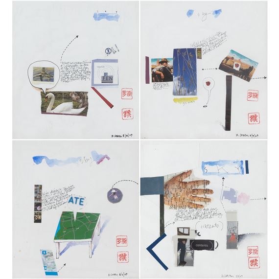 Ross Alexander Coates | FOUR MIXED MEDIA COLLAGES ON PAPER (2009 ...