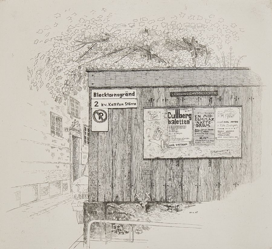 Bruno Ekström | dated -68. Image dimensions: 23x25 cm | MutualArt