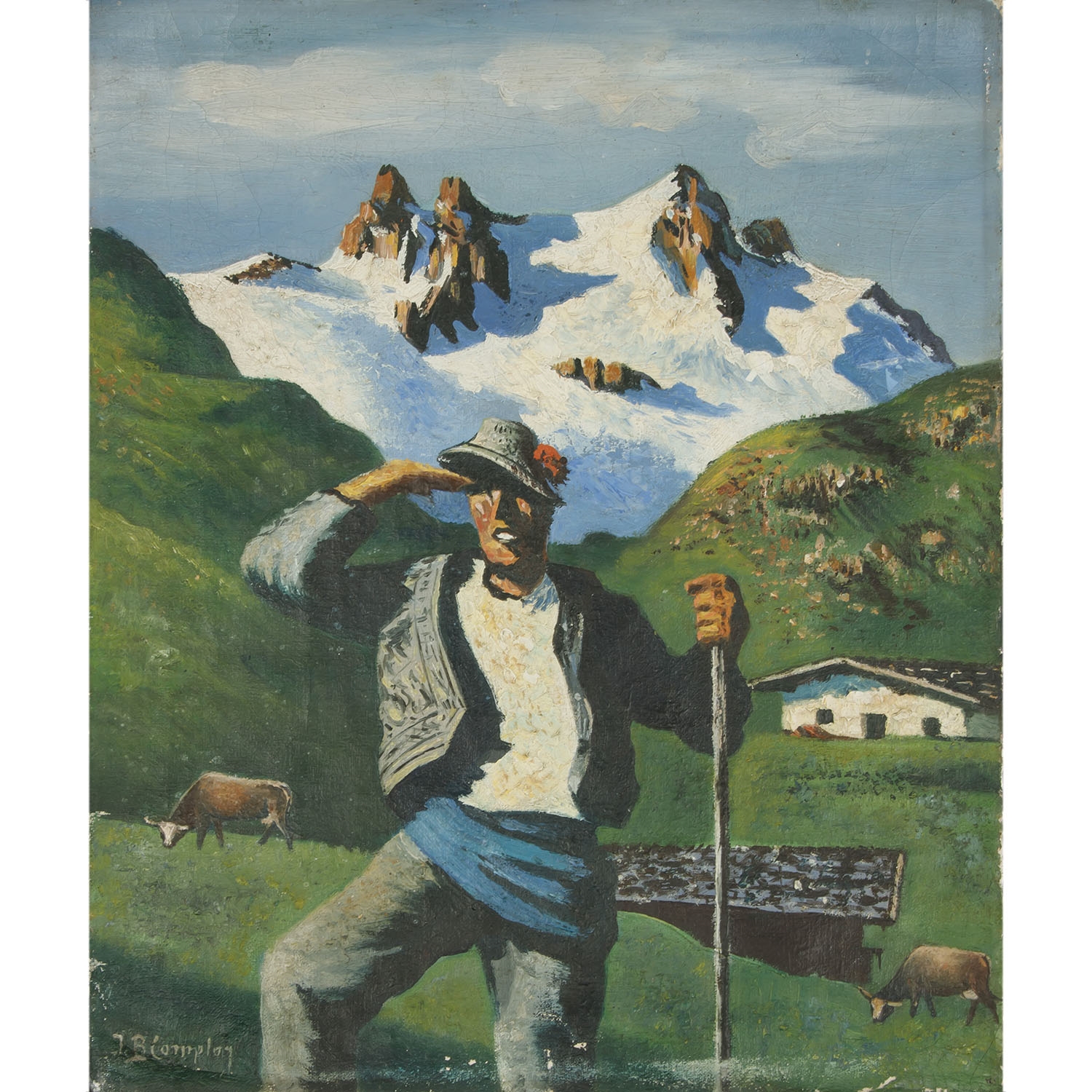Alfons Walde | Wanderer in Tirol | MutualArt