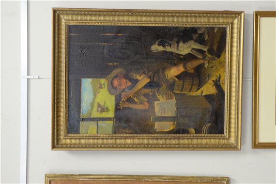 Frederic Stanley | “A Boy and His Dog Making Music” (2010) | MutualArt