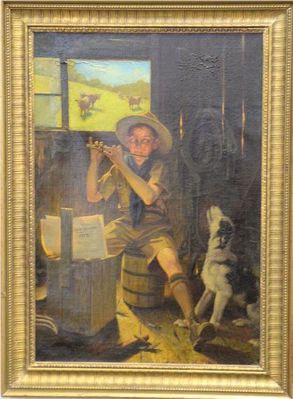 Frederic Stanley | “A Boy and His Dog Making Music” (2010) | MutualArt