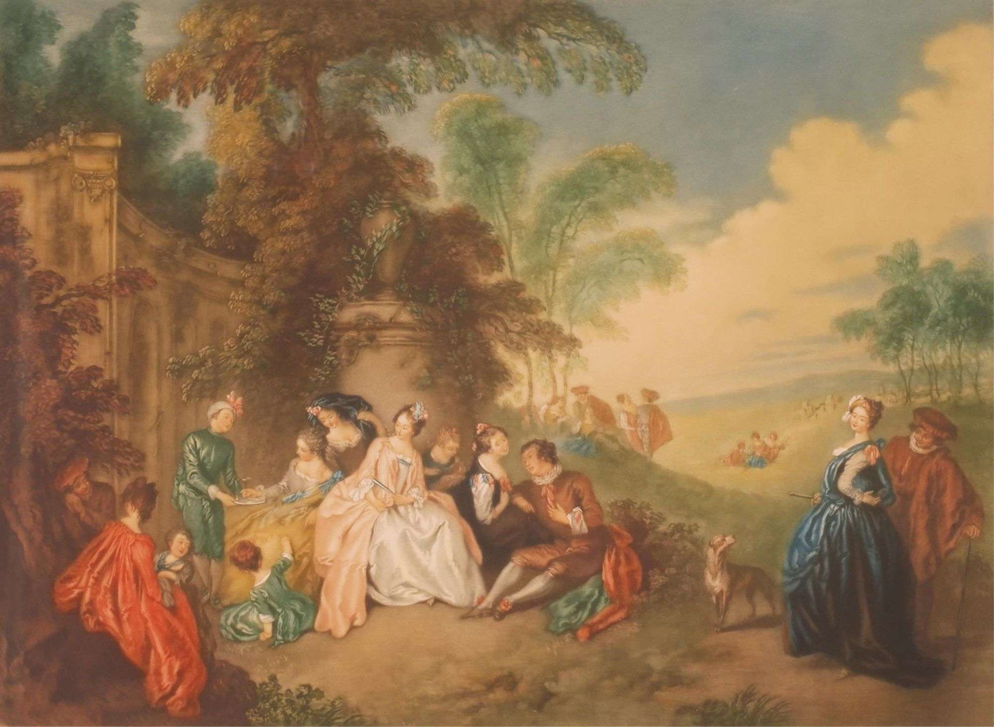 Arthur Cox | FRENCH ROCCOCCO MEZZOTINTS BY ARTHUR L. COX (2) (19th ...