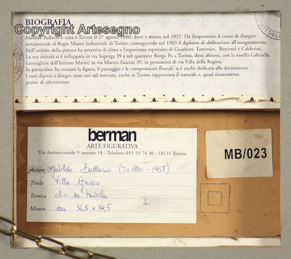 Matilde Ballario | Villa Genero | MutualArt