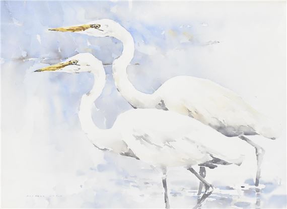 Barbara Siedle | Great Egrets (1946) | MutualArt