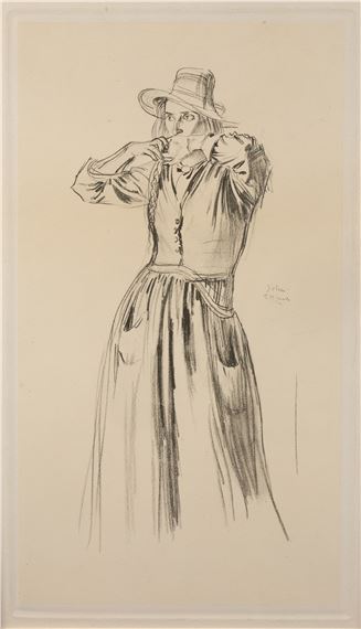 Augustus Edwin John | Portrait of Olive Snell | MutualArt