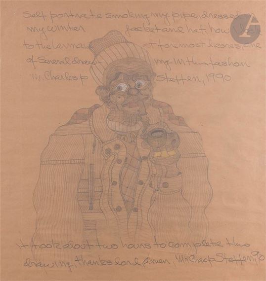 Charles Steffen | Self-portrait tuxedo (1990) | MutualArt
