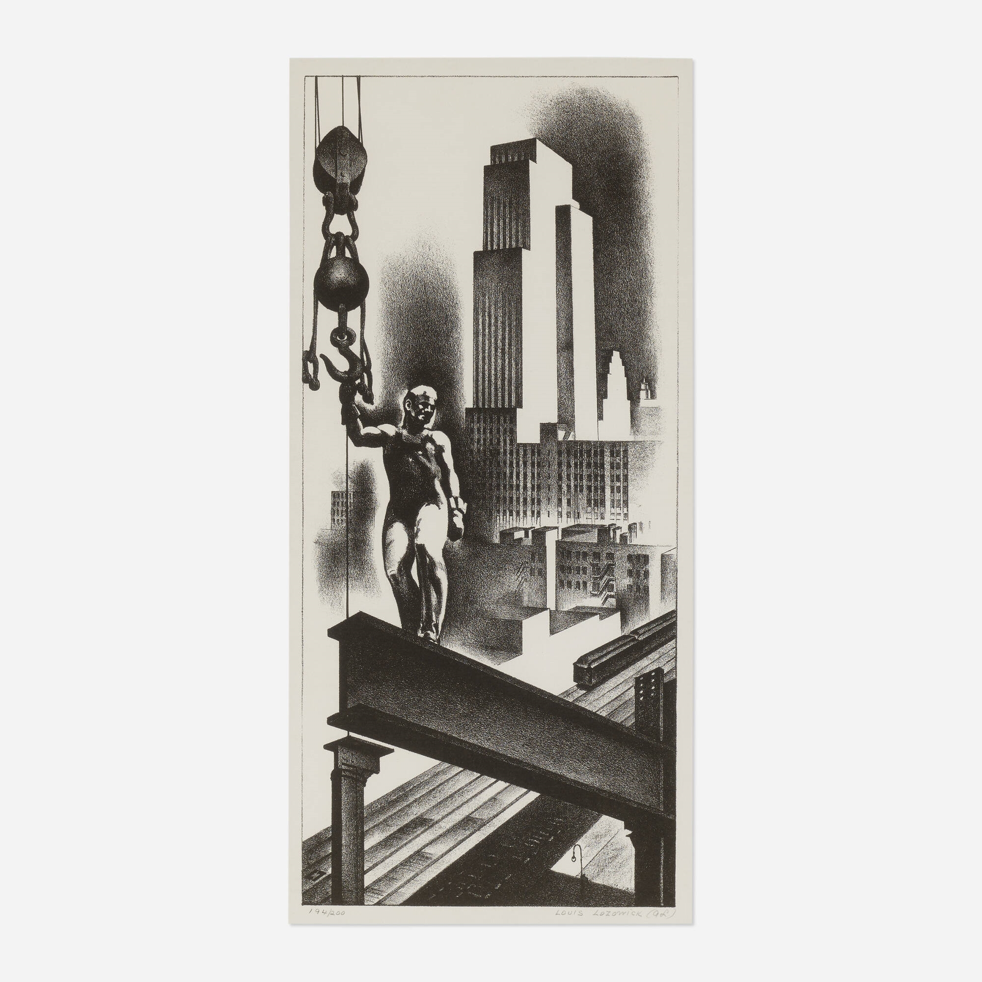 Louis Lozowick | Above the City (1932) | MutualArt