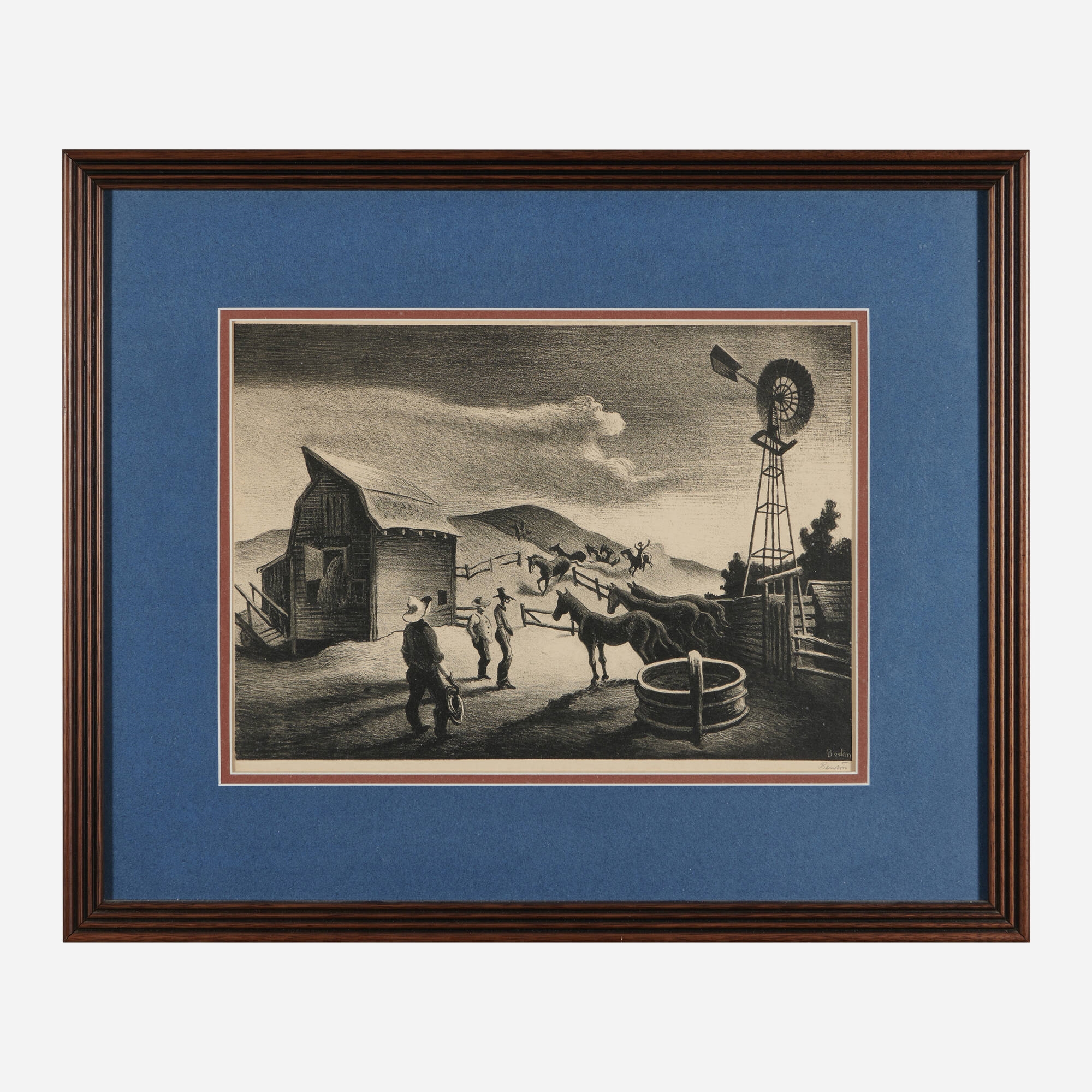 Thomas Hart Benton‏ | The Corral (1948) | MutualArt