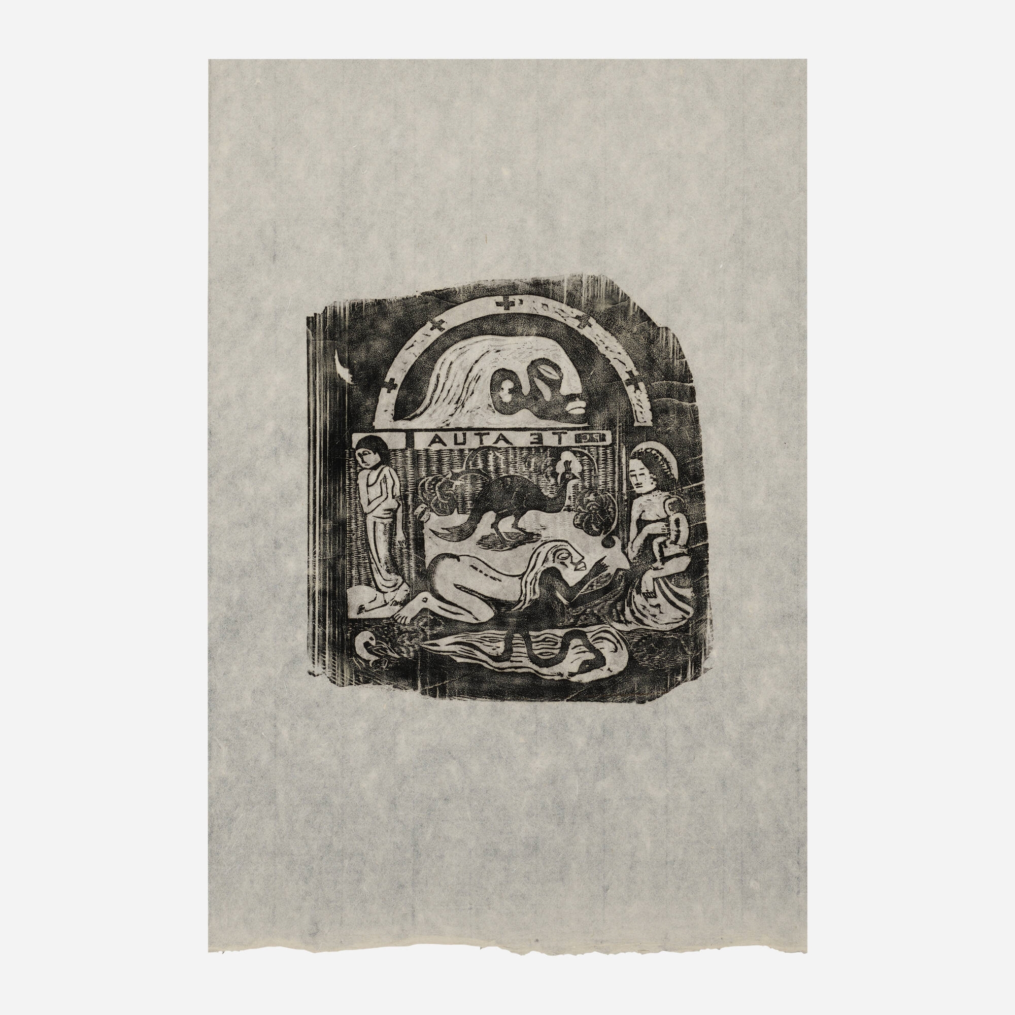 Paul Gauguin | Te atua (from the Suite of Late Wood-Block Prints) (1899 ...