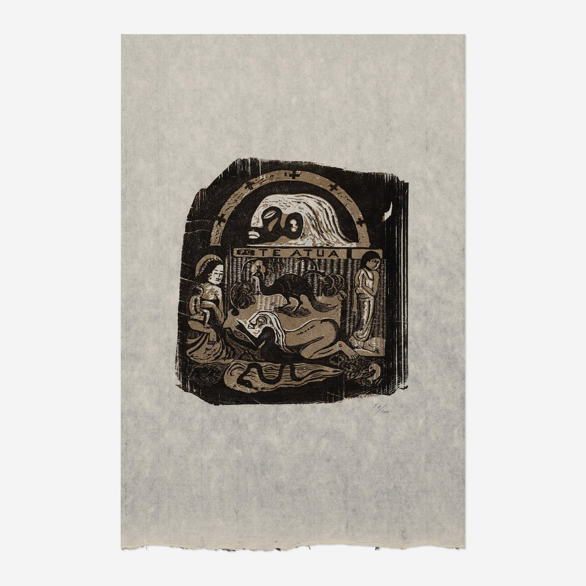 Paul Gauguin | Te atua (from the Suite of Late Wood-Block Prints) (1899 ...