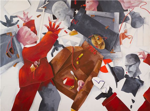 Emilio Tadini | Il museo che cade, 1986 (1986) | MutualArt