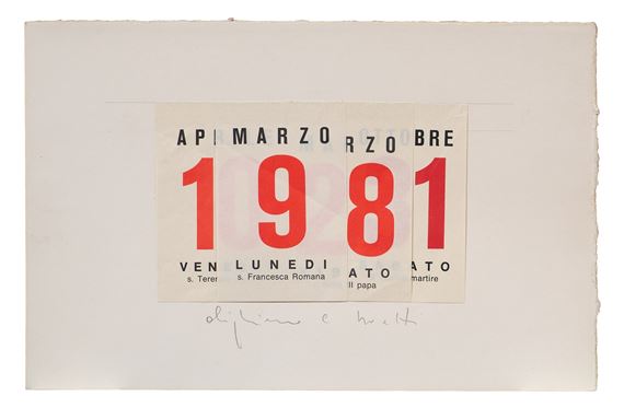 Alighiero Boëtti | Calendario 1981, 1981 | MutualArt