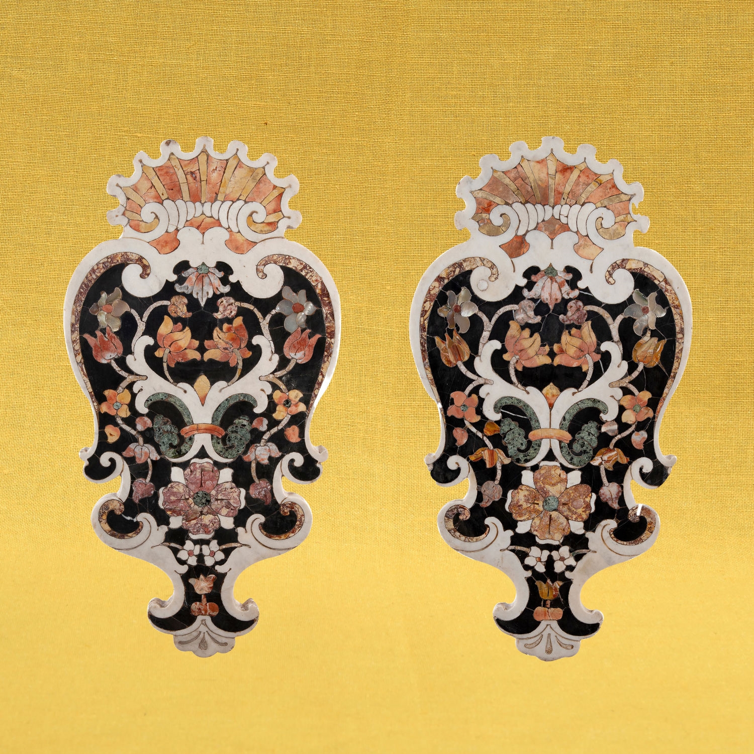 Neapolitan School, 17th Century | Coppia di tarsie in marmo policrome ...