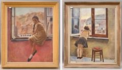 René Belvaux | Portraits de fillette à la fenêtre | MutualArt