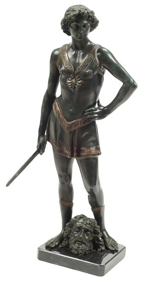 Andrea del Verrocchio | David with the Head of Goliath | MutualArt