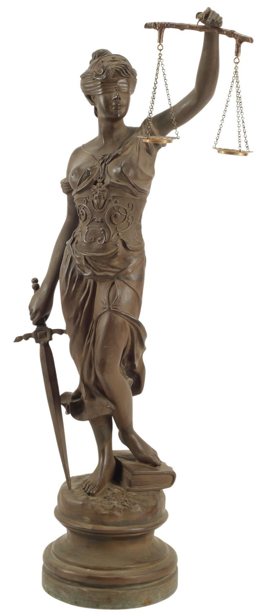 Alois Mayer | AFTER ALOIS MAYER BRONZE SCULPTURE JUSTICE, 56H | MutualArt
