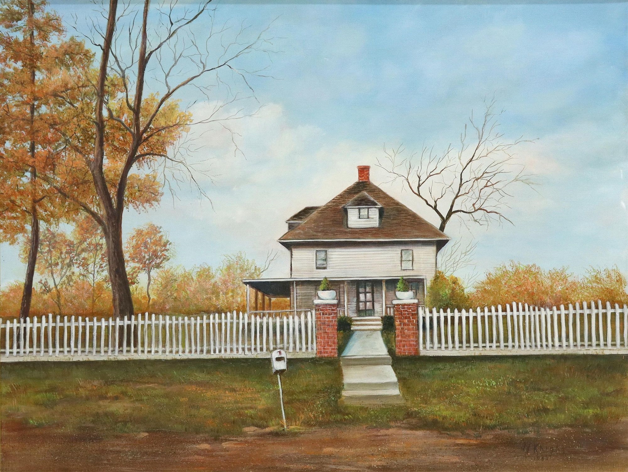 Normah Knight | White Picket Fence (1983) | MutualArt