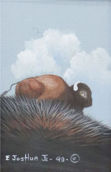 Edmond Joshua Jr. | Bison Sky (1990) | MutualArt