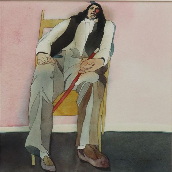 Sari Staggs | Seated Native American (1981) | MutualArt