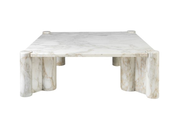 Gae Aulenti | Mid century modern square form white variegated | MutualArt