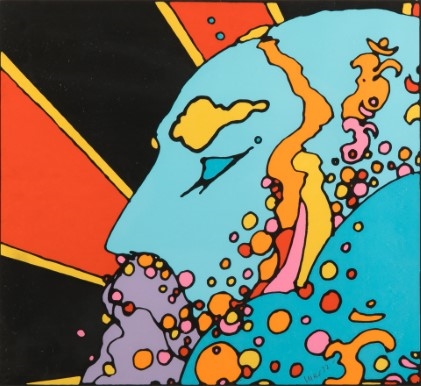 Peter Max | Portrait of a Woman | MutualArt