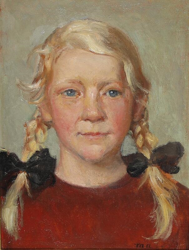 Michael Peter Ancher | Interior with Anna Ancher in the South Room ...