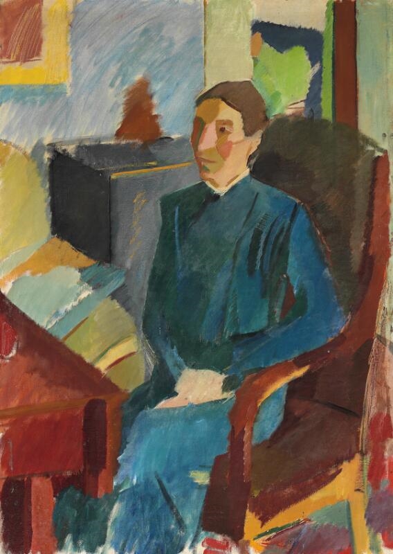 Karl Oscar Isakson | Portrait of Mrs (1914) | MutualArt