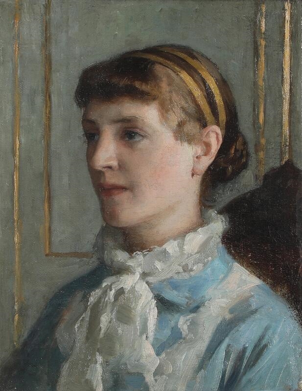Laurits Regner Tuxen | Portrait of Ingeborg Normann b (1853) | MutualArt