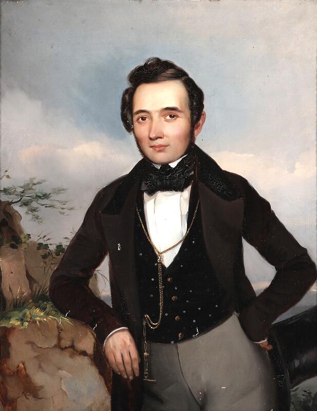 American School, 19th Century | Three portraits: Miles H. Greenfield ...