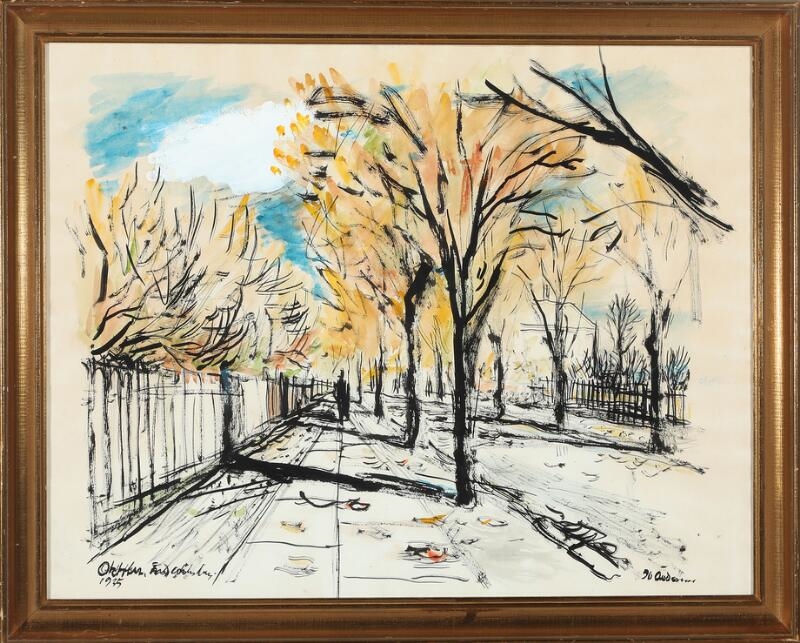 Ib Andersen | Street scenery from a day in October (1907) | MutualArt