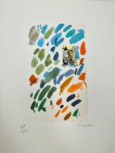 Andre Franquin | Gaston et les taches de couleurs | MutualArt