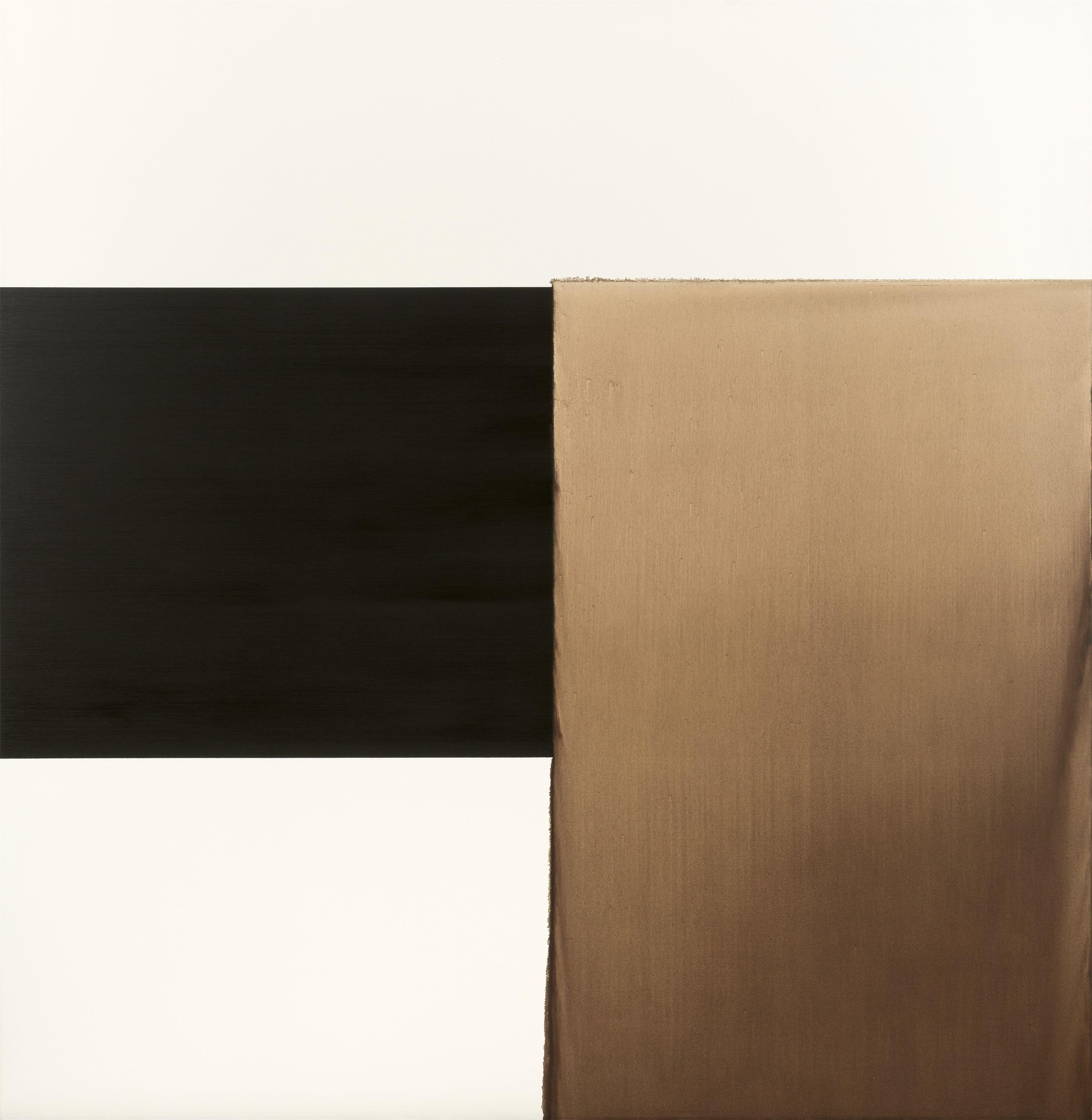 Callum Innes | Exposed Painting Charcoal Grey Yellow Oxide. (2000 ...