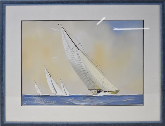 Leon Haffner | 1881-1972); gouache | MutualArt