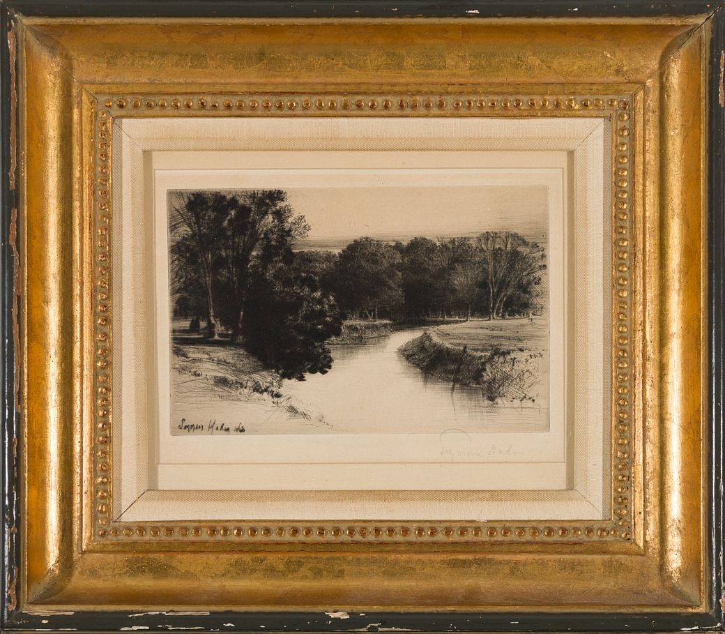 Sir Francis Seymour Haden | Sunset in Ireland (1868) | MutualArt