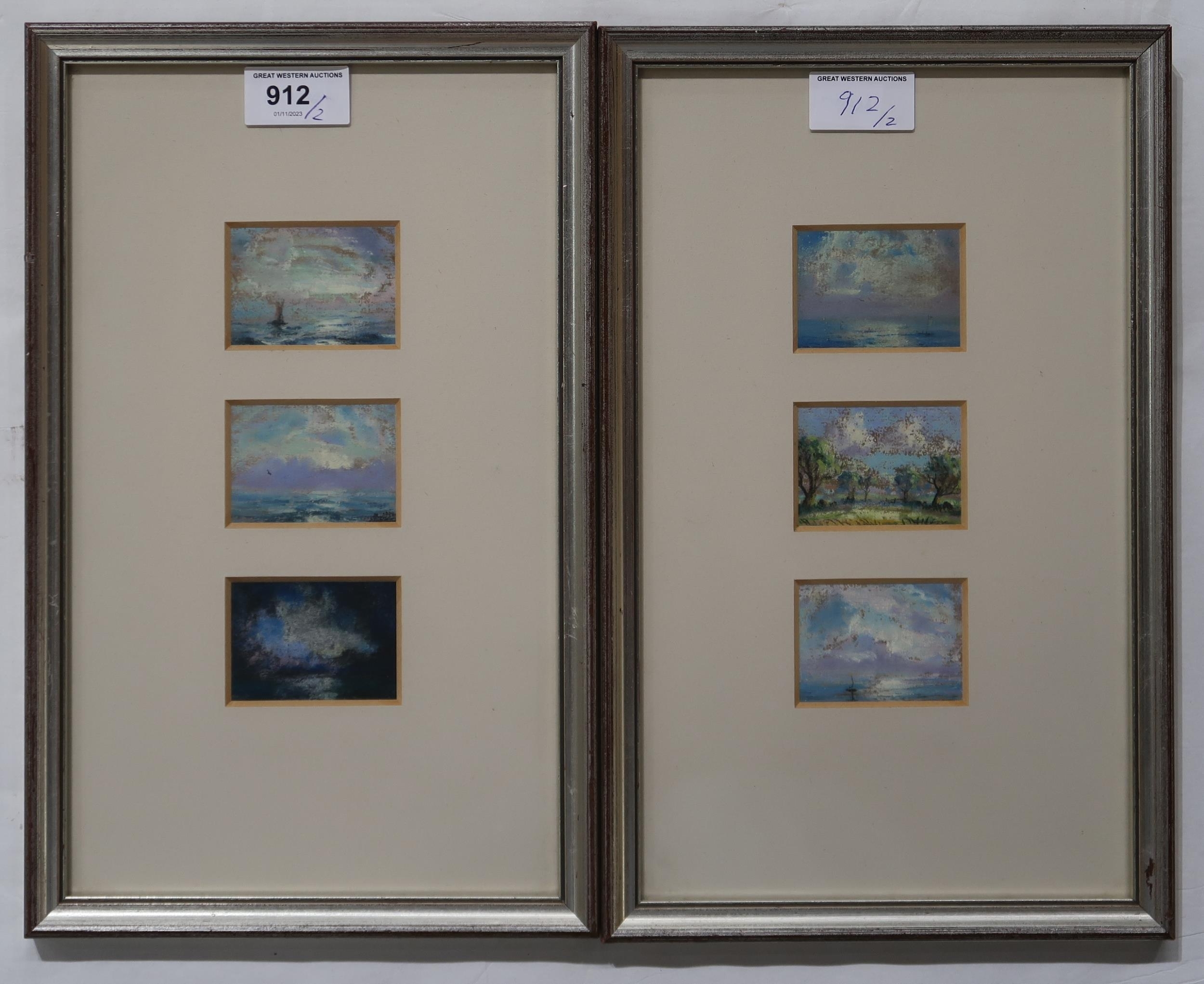 British School | Triptych landscapes and seascapes | MutualArt