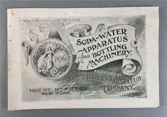John Matthews | 1896 John Matthews Soda Water Apparatus and Bottling ...