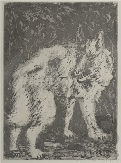 Pablo Picasso | Pablo Picasso (1881-1973, Spanish), Wolf 1936 (Printed ...