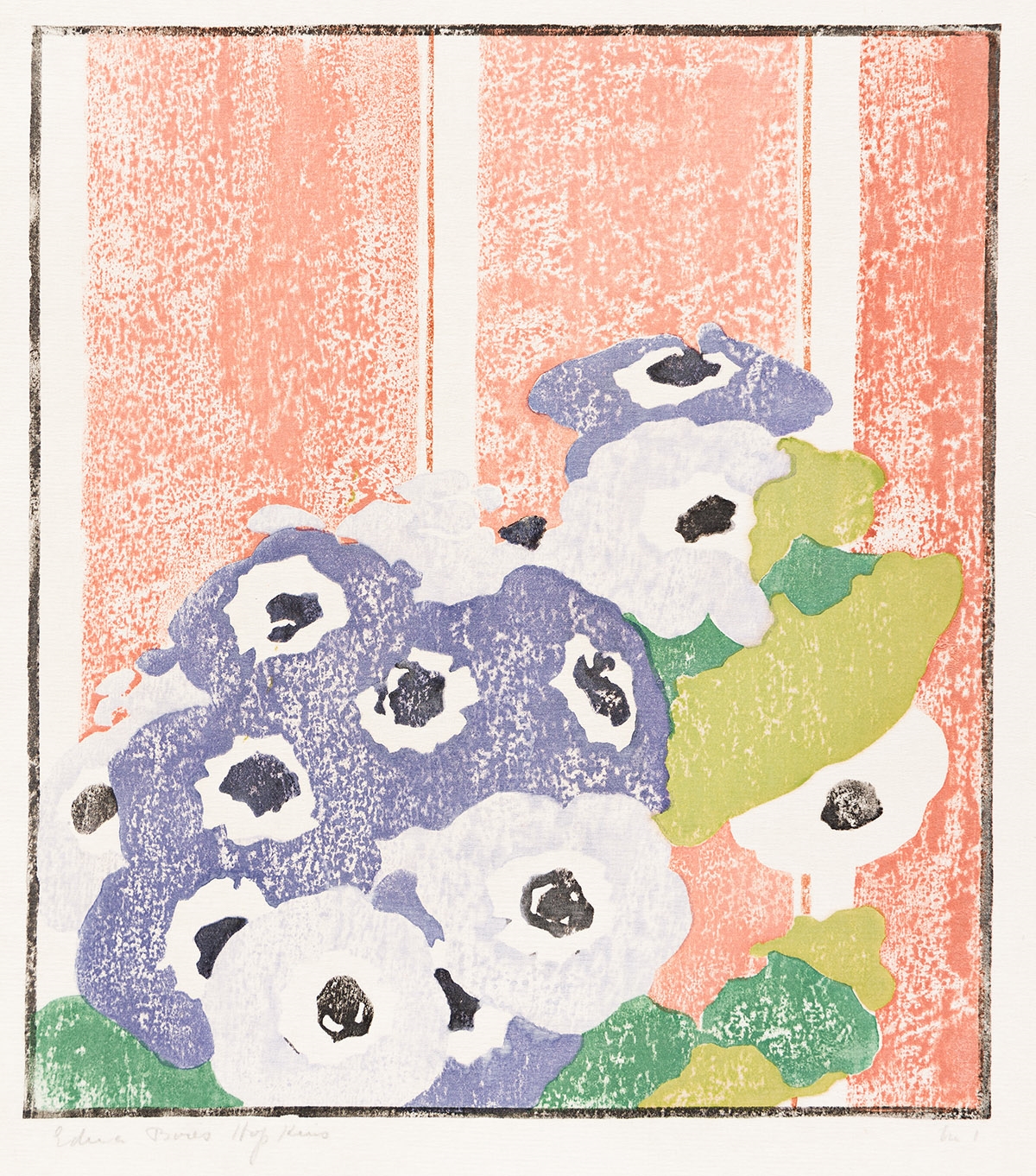 Edna Boies Hopkins | Cineraria (Anemones; Purple Zinnias). (1915 - 1917 ...