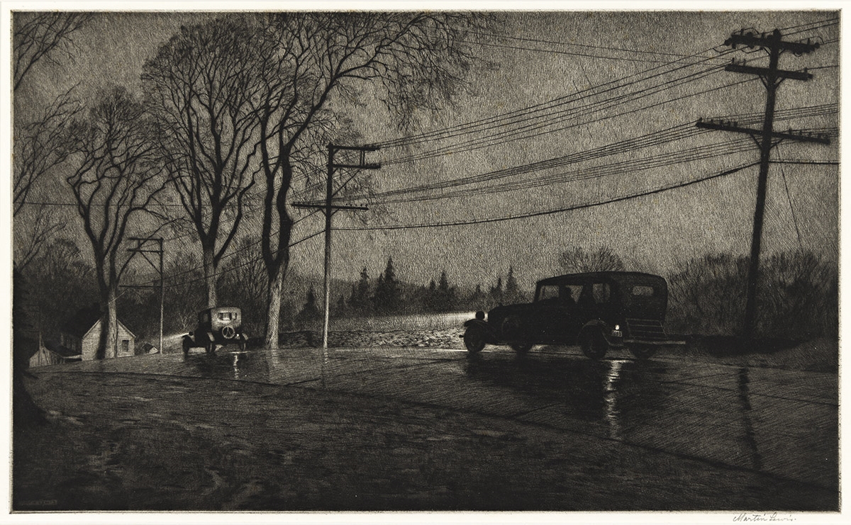 Martin Lewis | Fifth Avenue Bridge (1928) | MutualArt