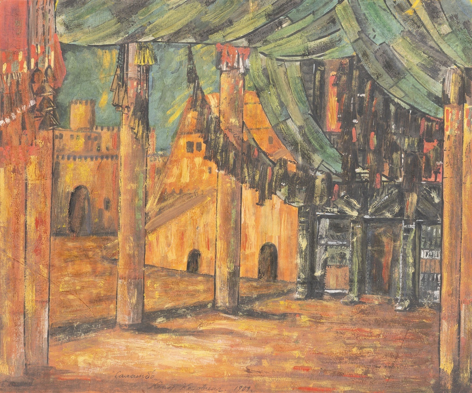 Konstantin Alekseyevich Korovin | STAGE DESIGN FOR THE BALLET 'SALAMBO ...