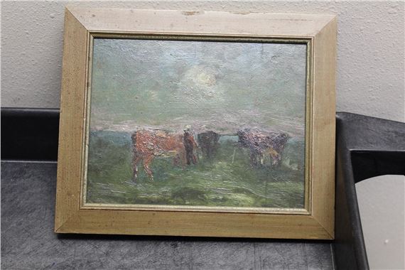 Samuel Pratt | A Small Samuel Pratt Oil on Masonite Painting | MutualArt
