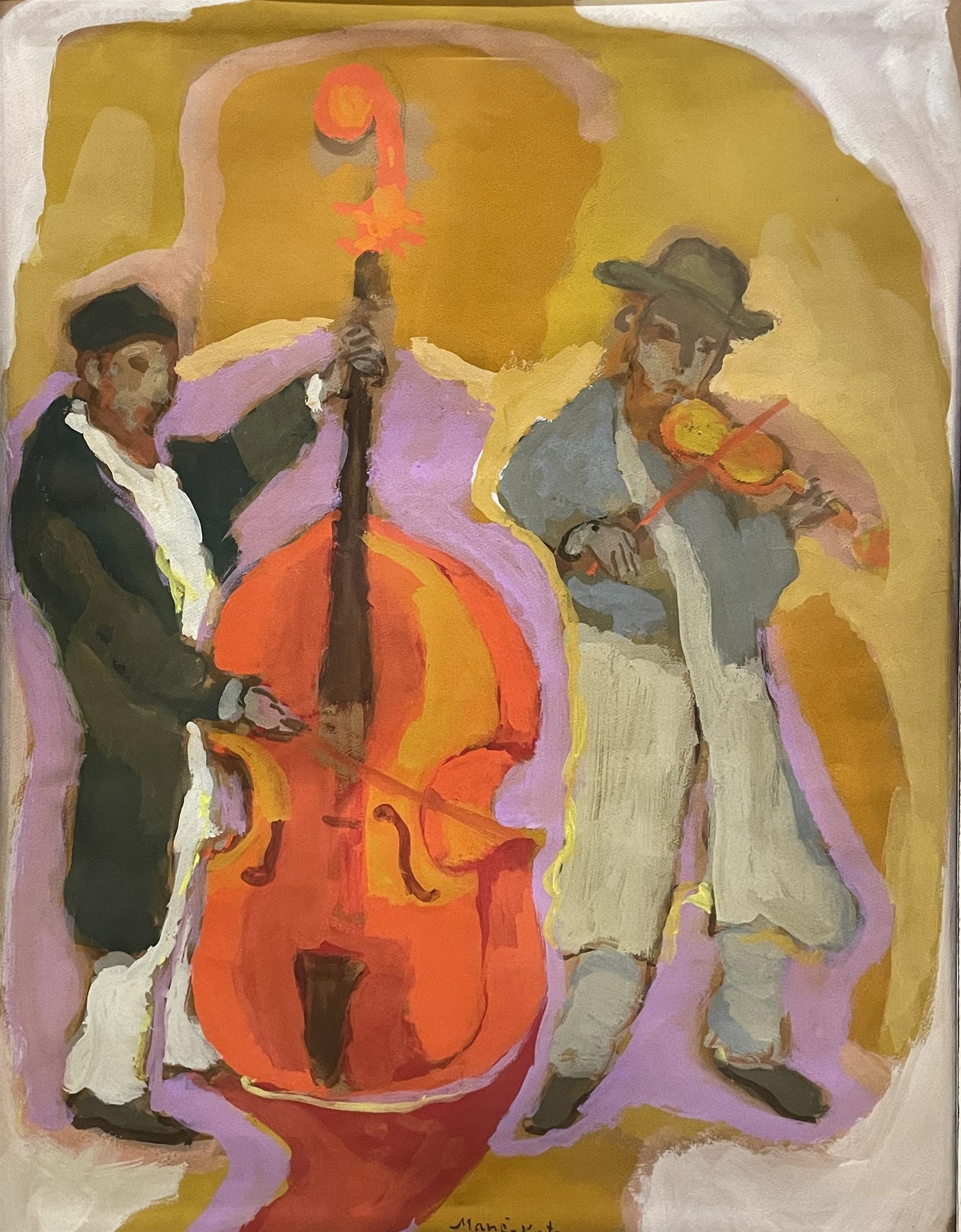 Emmanuel Mané-Katz | Two Musicians (1894 - 1962) | MutualArt