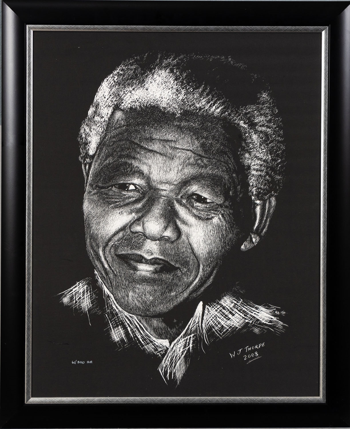 Nelson Mandela | portrait of former President Nelson Mandela | MutualArt