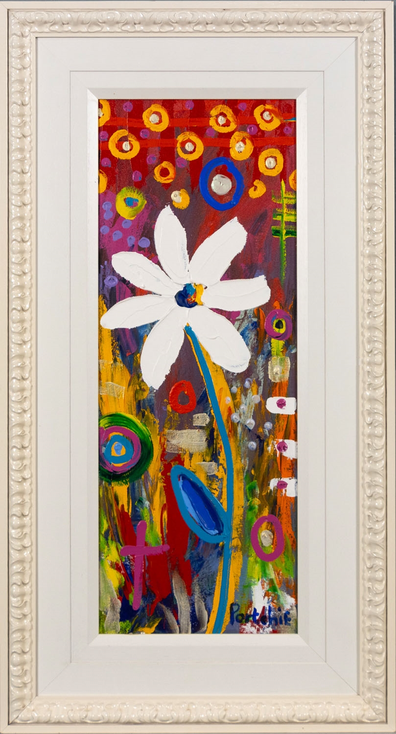 Portchie | depicting still life of flowers and abstract forms | MutualArt