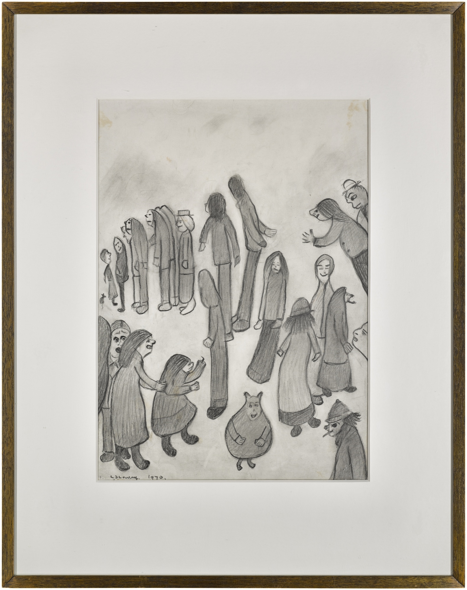 Laurence Stephen Lowry | Grotesque Figures (1970) | MutualArt