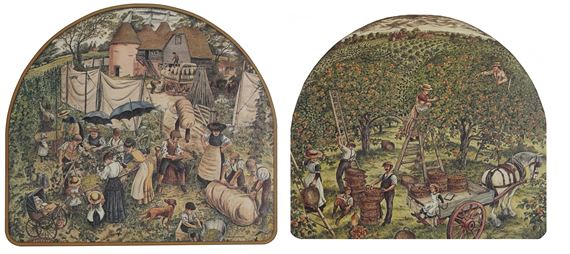 David Hobbs | Cockney Hoppers and Apple Pickers | MutualArt