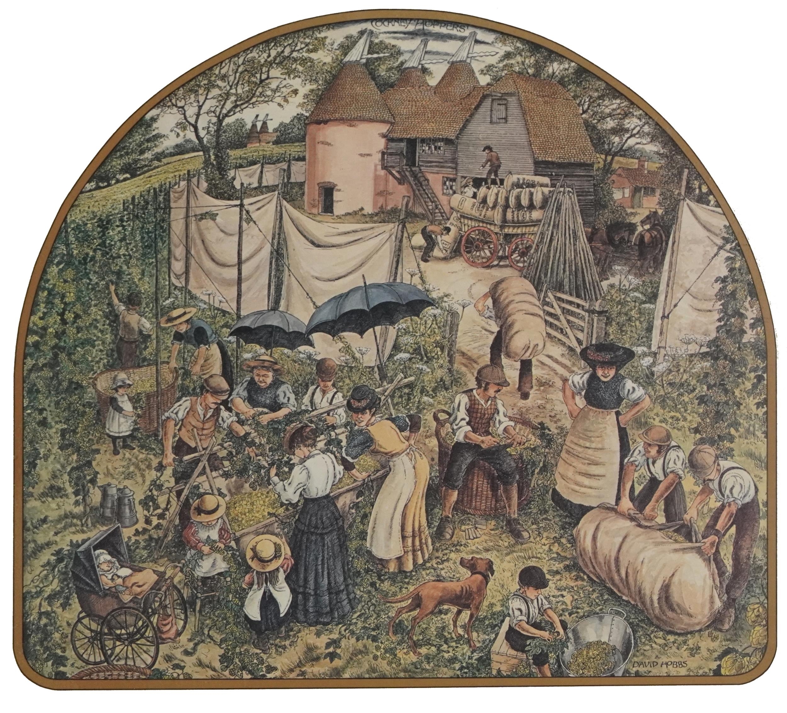 David Hobbs | Cockney Hoppers and Apple Pickers | MutualArt
