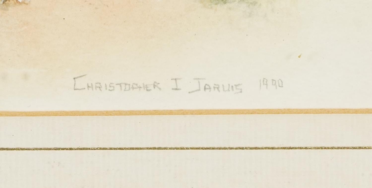 Christopher Jarvis | Workhorse and cart before farm building | MutualArt