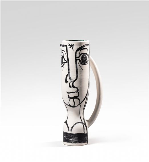 Georges Jouve | Vase monumental Visage (Circa 1950) | MutualArt